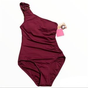 kate spade | Swim | Kate Spade Buckle One Shoulder Bathing Suit | Poshmark